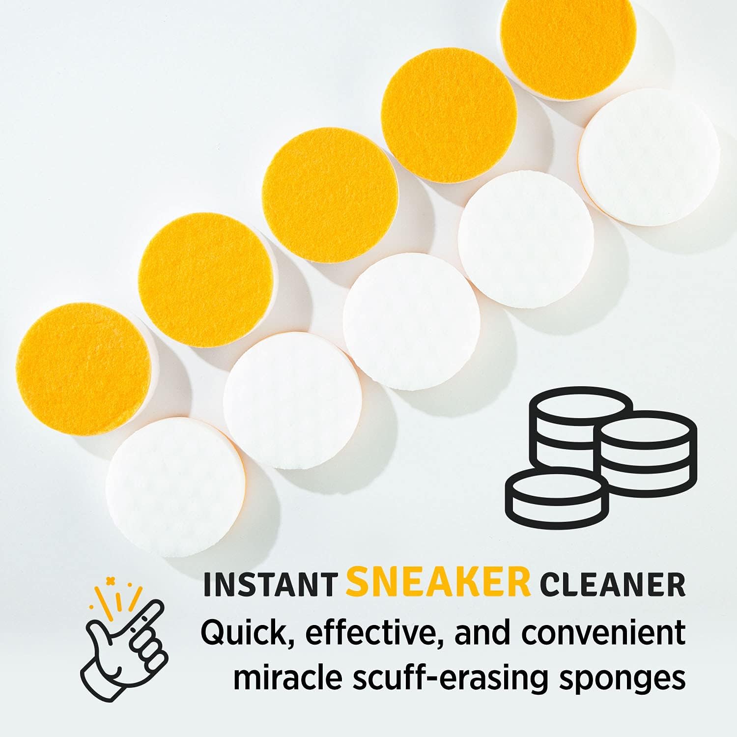 SneakERASERS Instant Sneaker Cleaner Sponge, Effective Shoe Cleaning ...