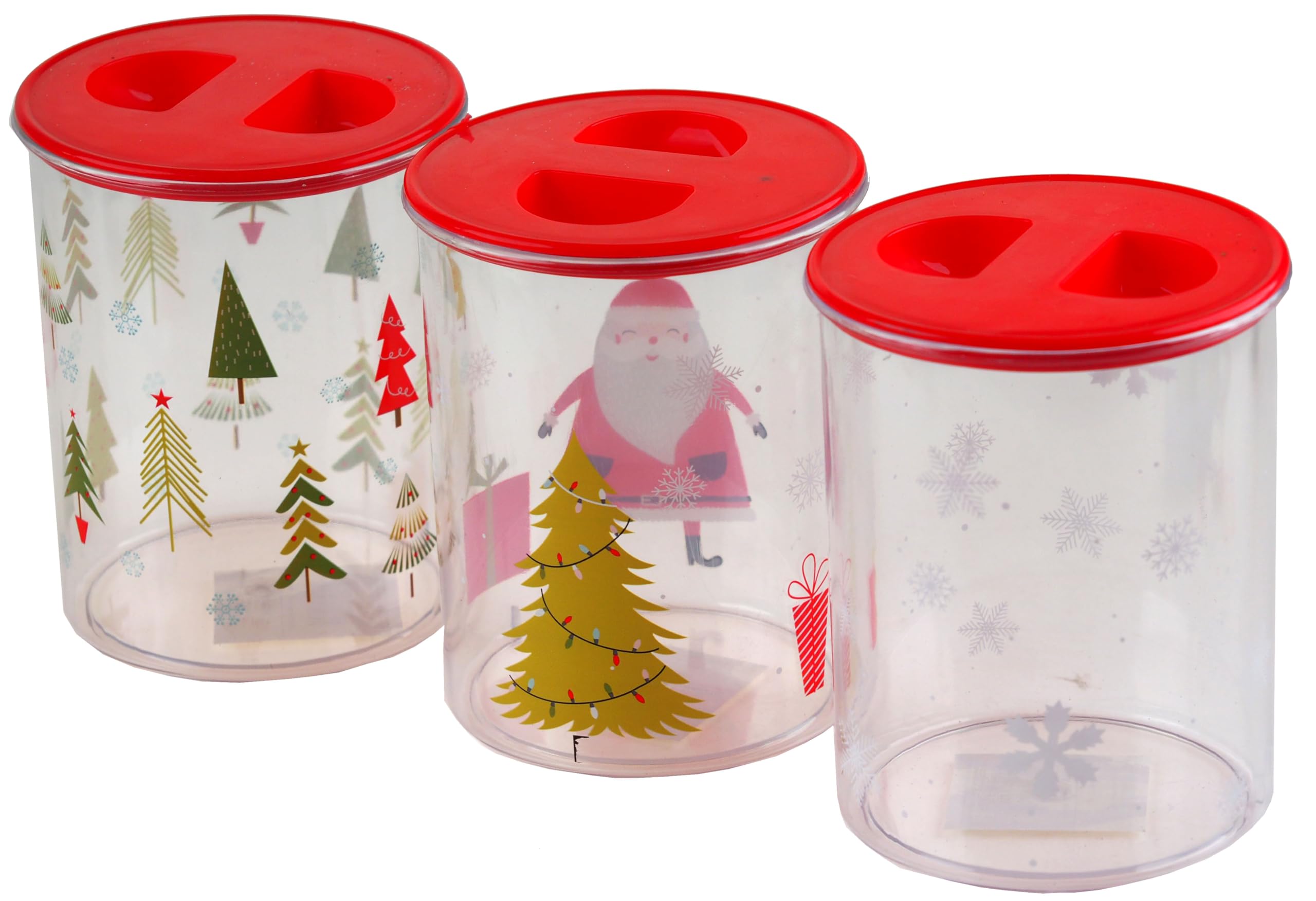Greenbrier Christmas-Themed Cookie Storage Buckets With Lids, 2-Ct ...