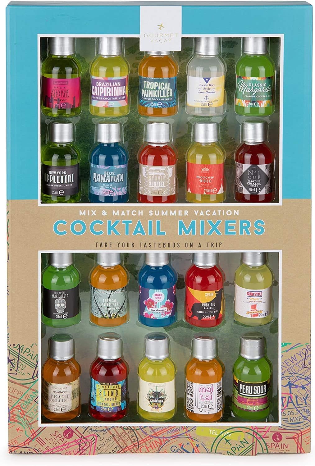 Thoughtfully Cocktails, Mix and Match Mini Sampler Cocktail Mixer Set ...