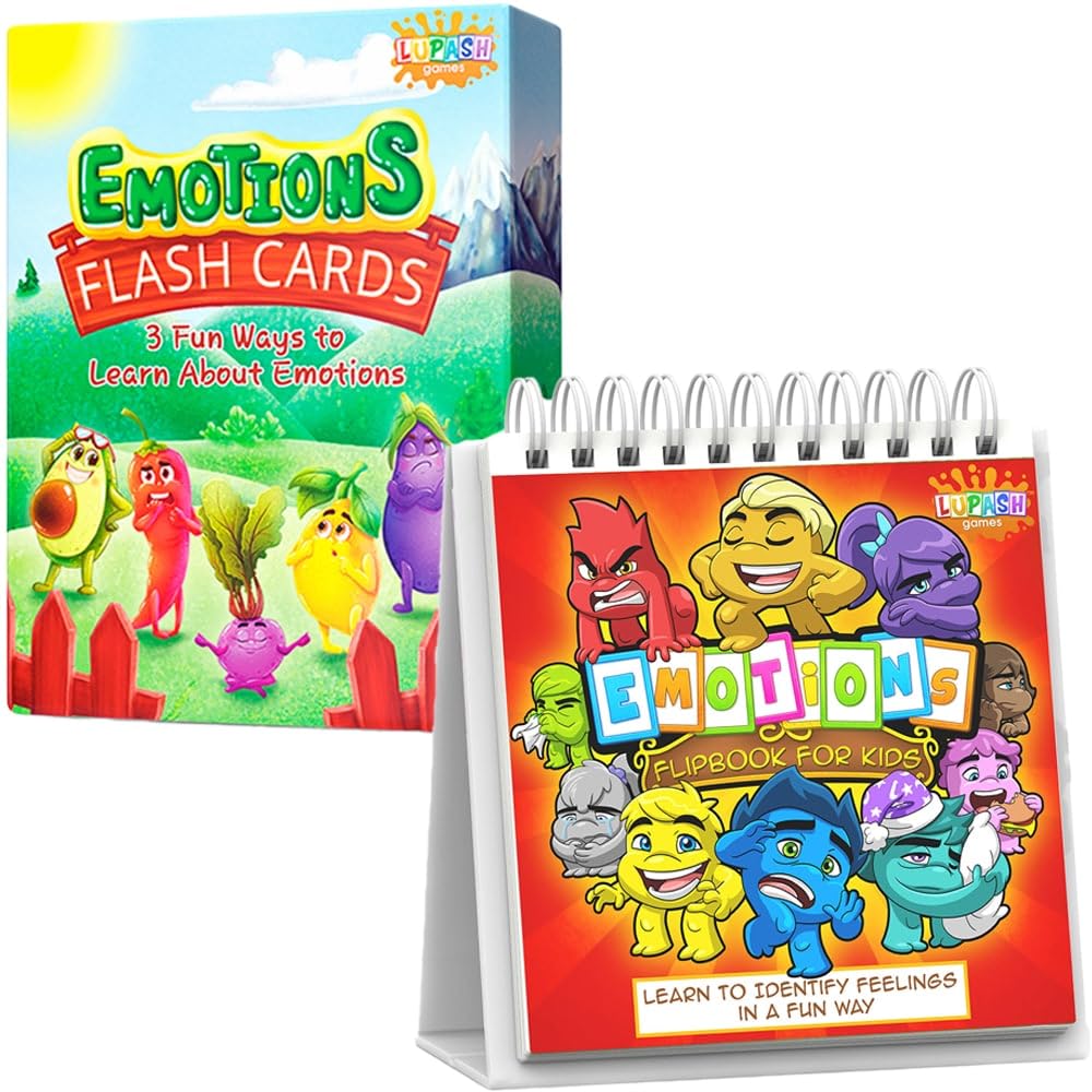 Amazon.com: Emotion Cards for Kids - Feelings Flashcards Help Develop ...