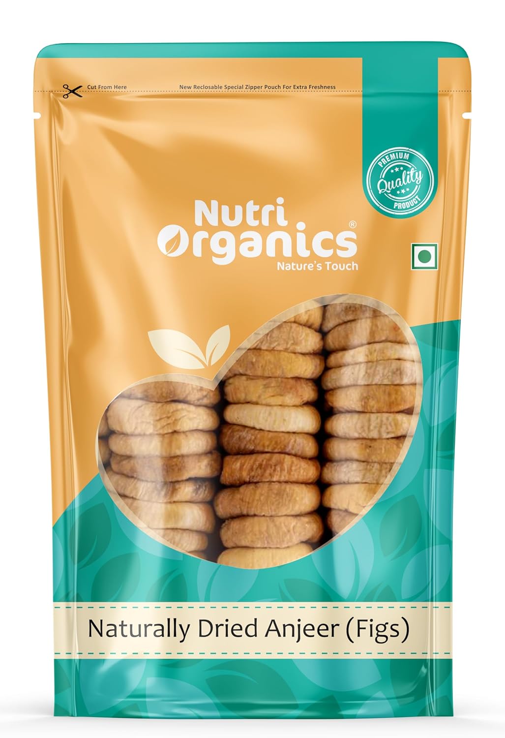 NutriOrganics Dry Fruits Afghani Dried Anjeer Figs Anjir 500 Gram ...