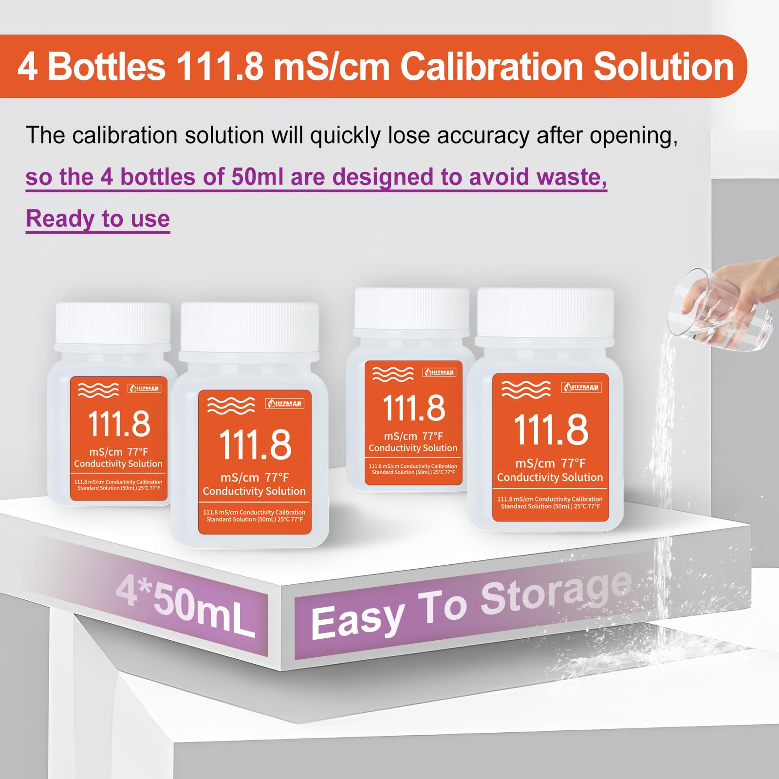 Snapklik.com : 111.8 mS/cm Calibration Solution Conductivity Salinity ...