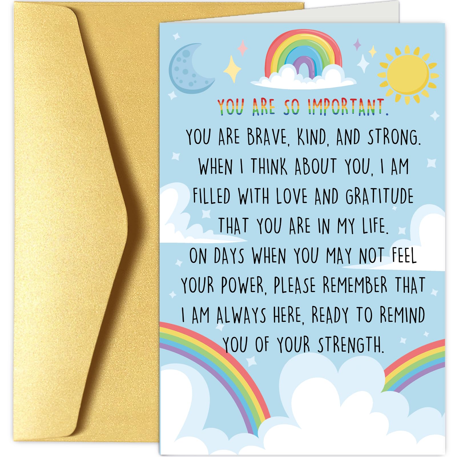 Amazon.com : Encouragement Card for Women Men, Thinking of Card ...