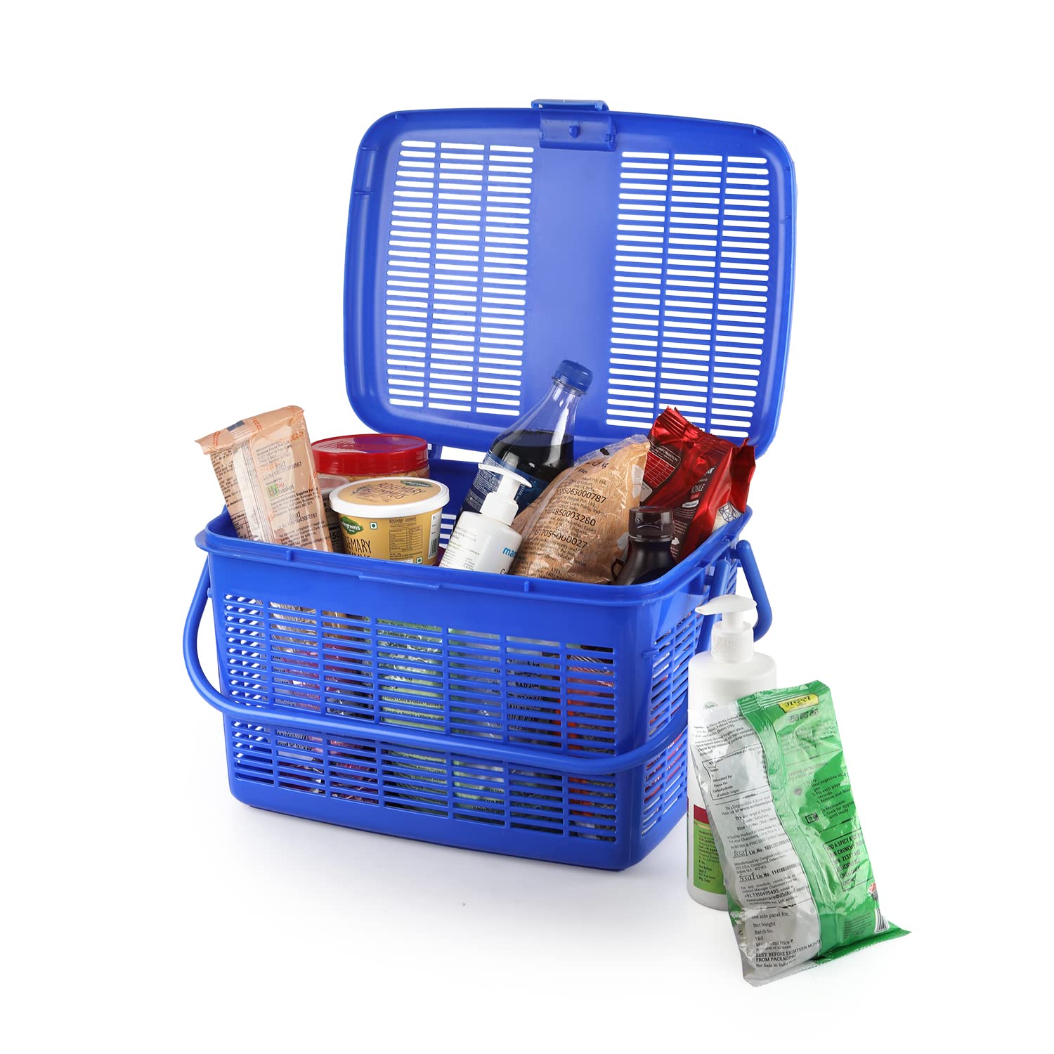 Cello MultiMate Jumbo Plastic Utility Basket, Blue : Amazon.in: Home ...