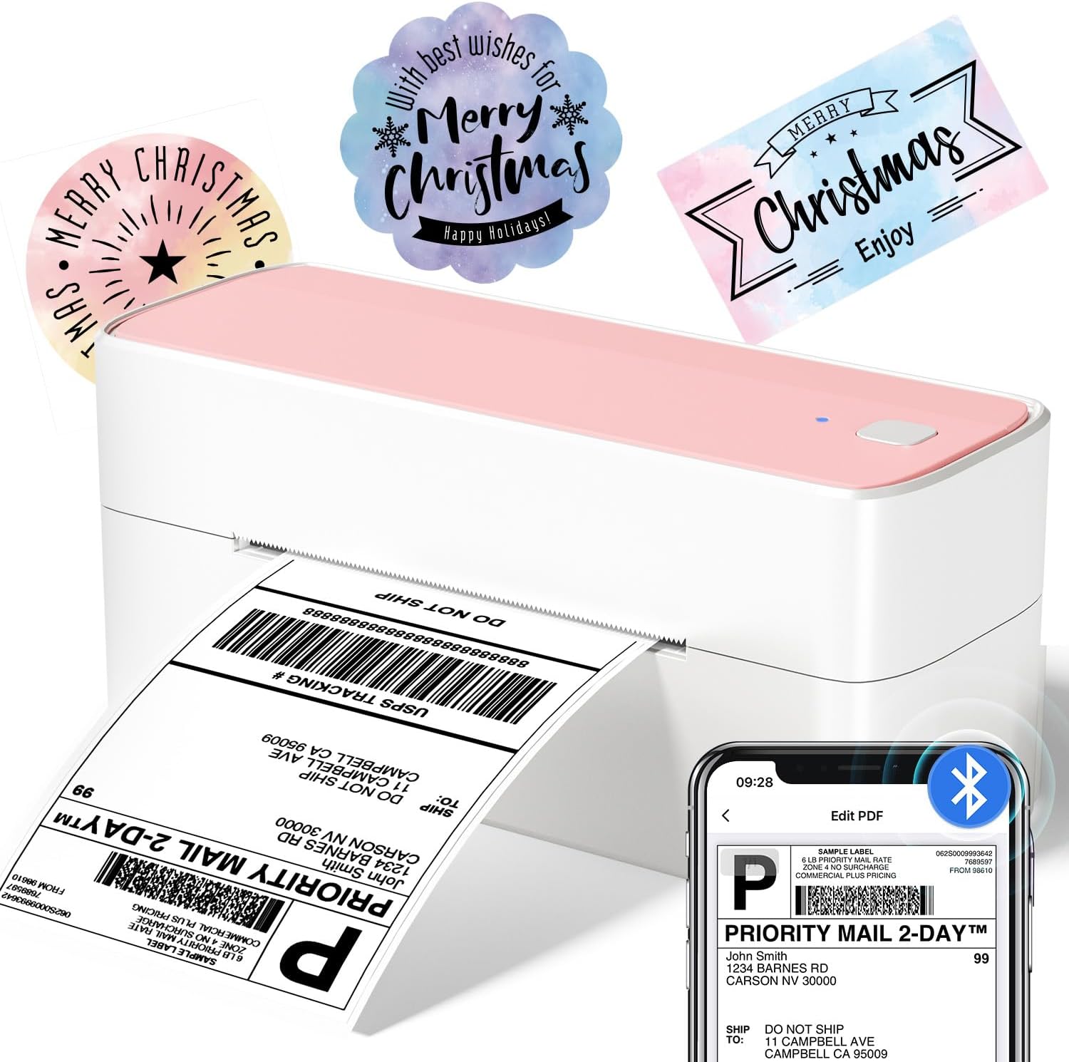 Amazon.com : Phomemo Bluetooth Thermal Label Printer 4x6, Wireless ...