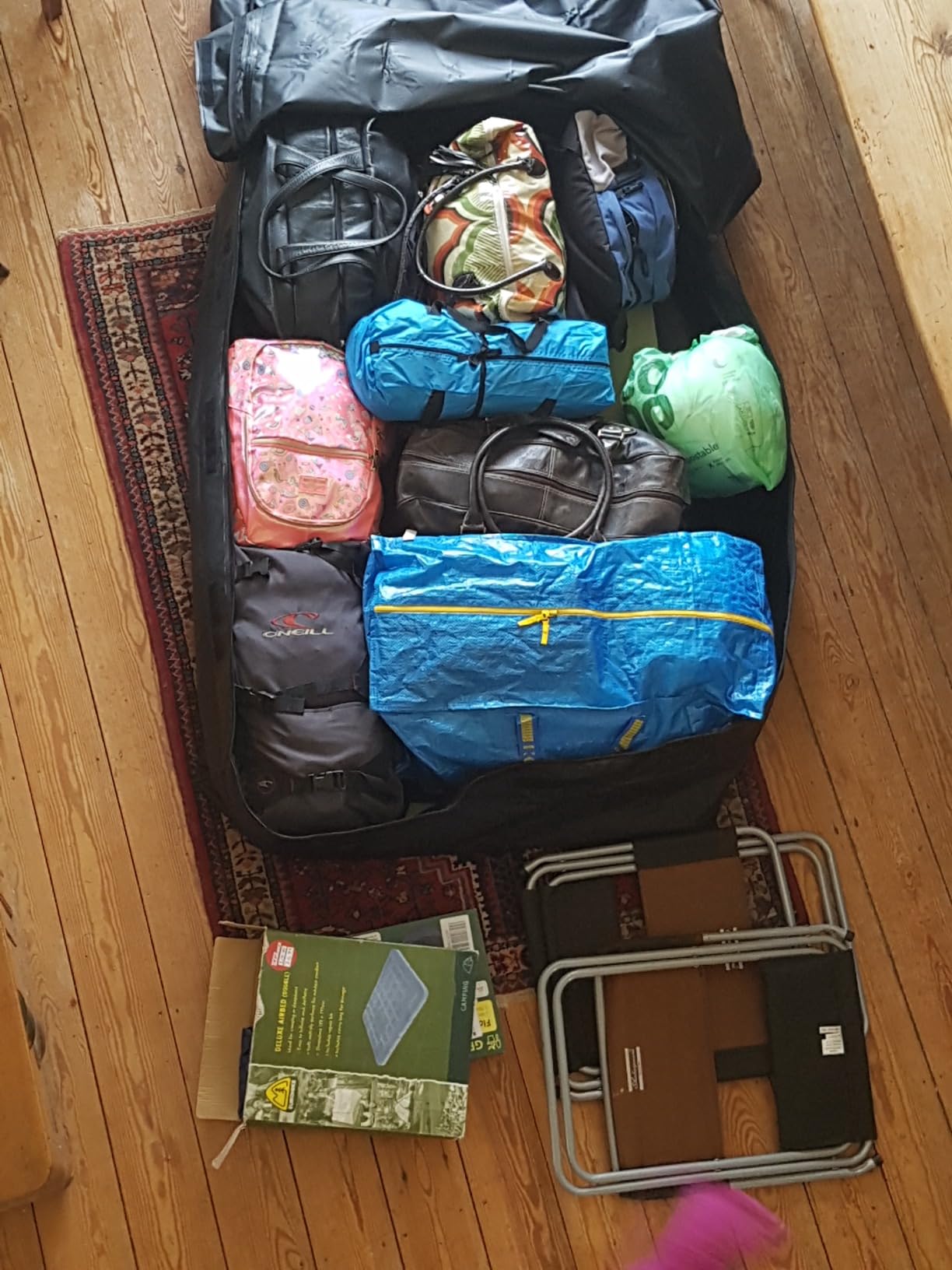 Car Roof Storage Bag Waterproof - 425 Litres (15 Cubic Feet) Rooftop ...