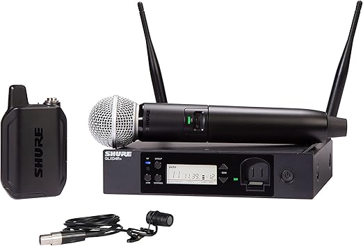 Shure GLXD124R+/85 Dual Band Pro Digital Wireless Microphone System for ...