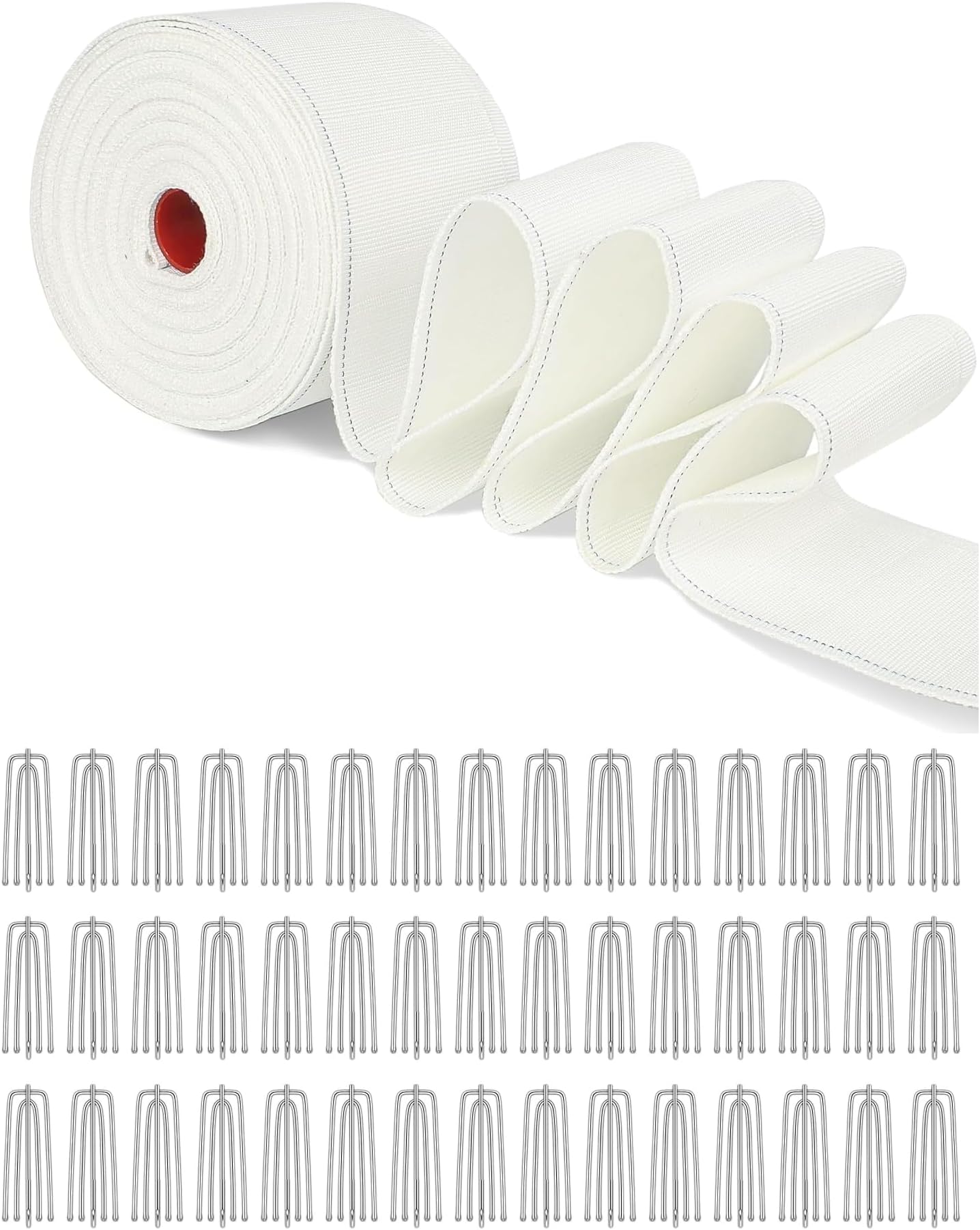 Amazon.com: YAKUHY Curtain Pleat Tape, 16m/17.5 Yards White, 50 ...