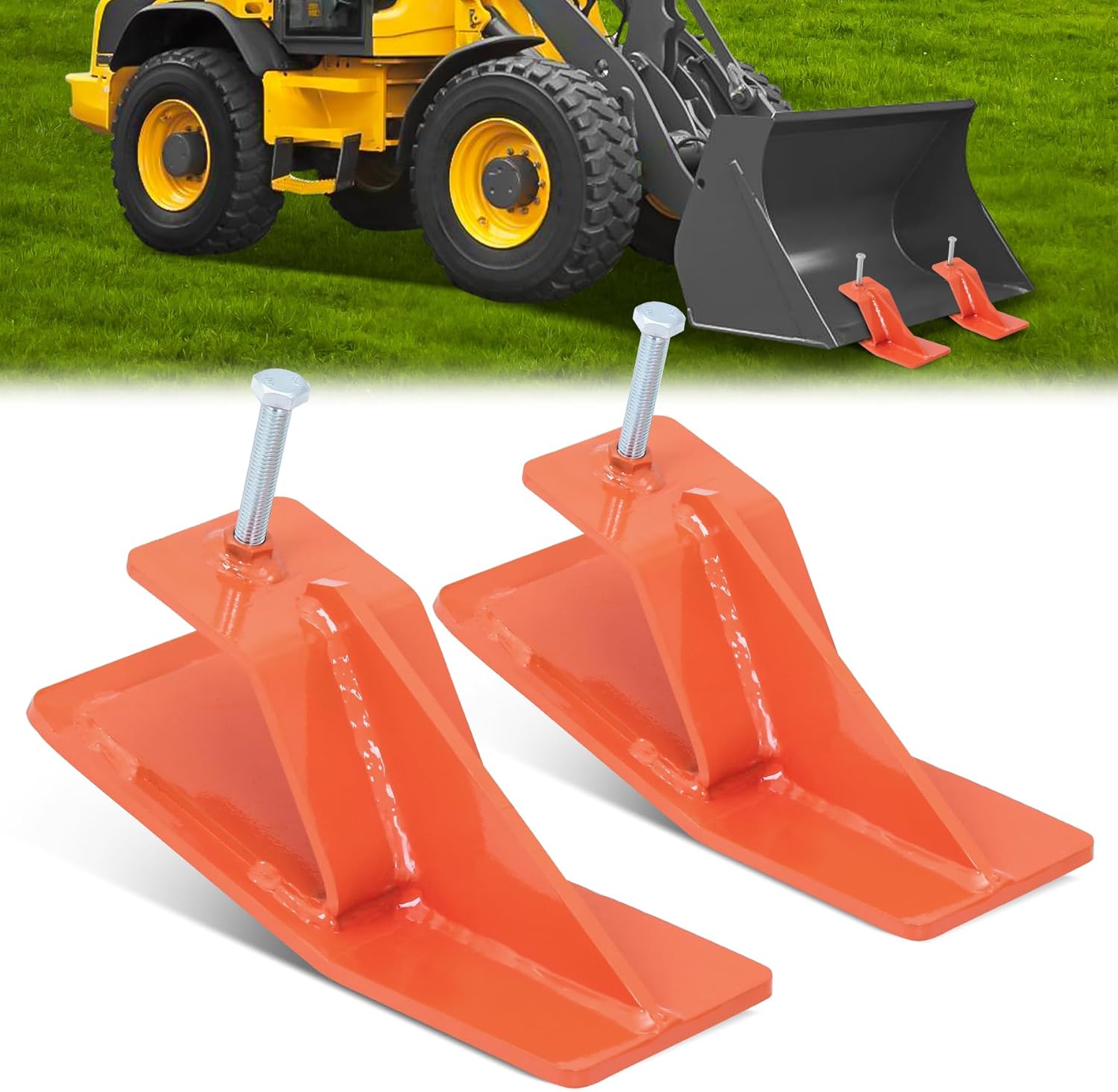 Amazon.com: Migoda Heavy Duty Tractor Bucket Protector 2pcs Ski Edge ...