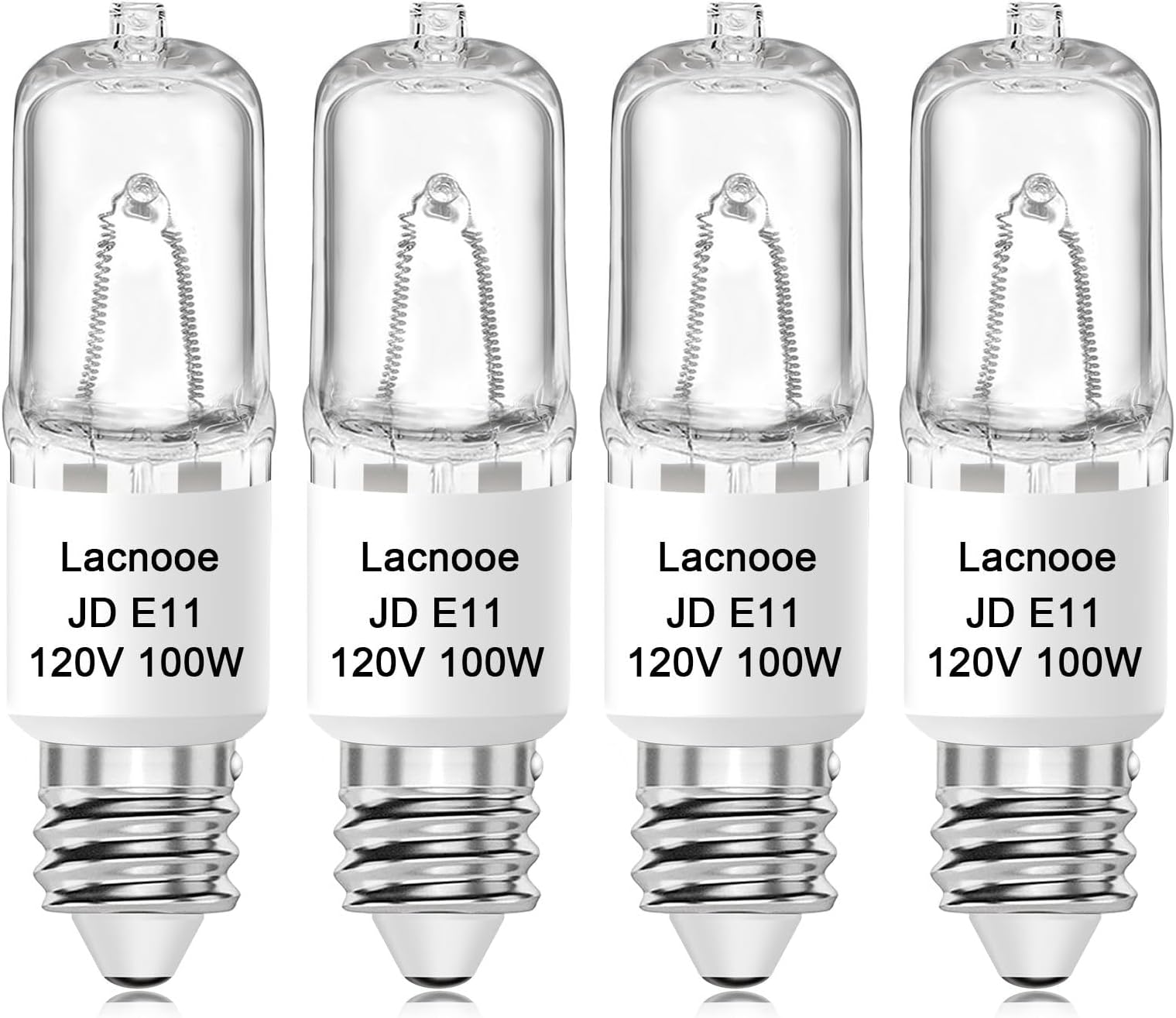 GMY JDE11 120V 100W T4 Mini Candelabra Base 1600lm 2800K Clear Dimmable ...