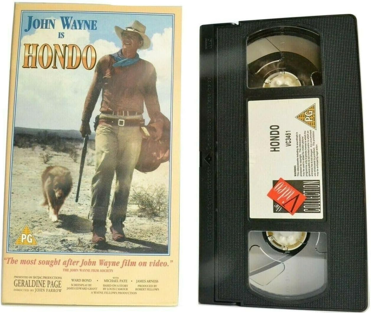 Hondo [VHS]: Amazon.co.uk: John Wayne, Geraldine Page, Ward Bond ...