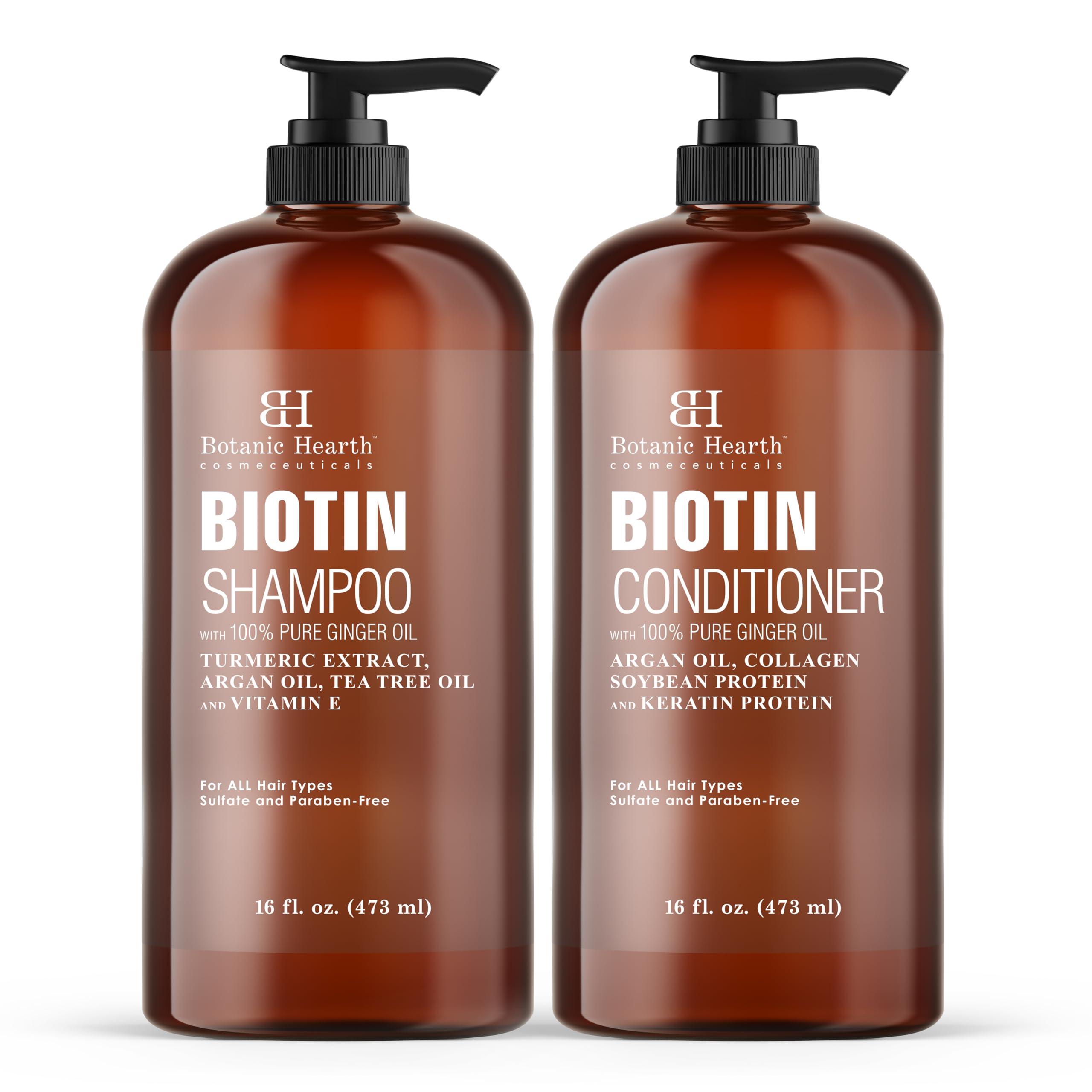 Amazon.com : Botanic Hearth Biotin Shampoo and Conditioner Set - with ...