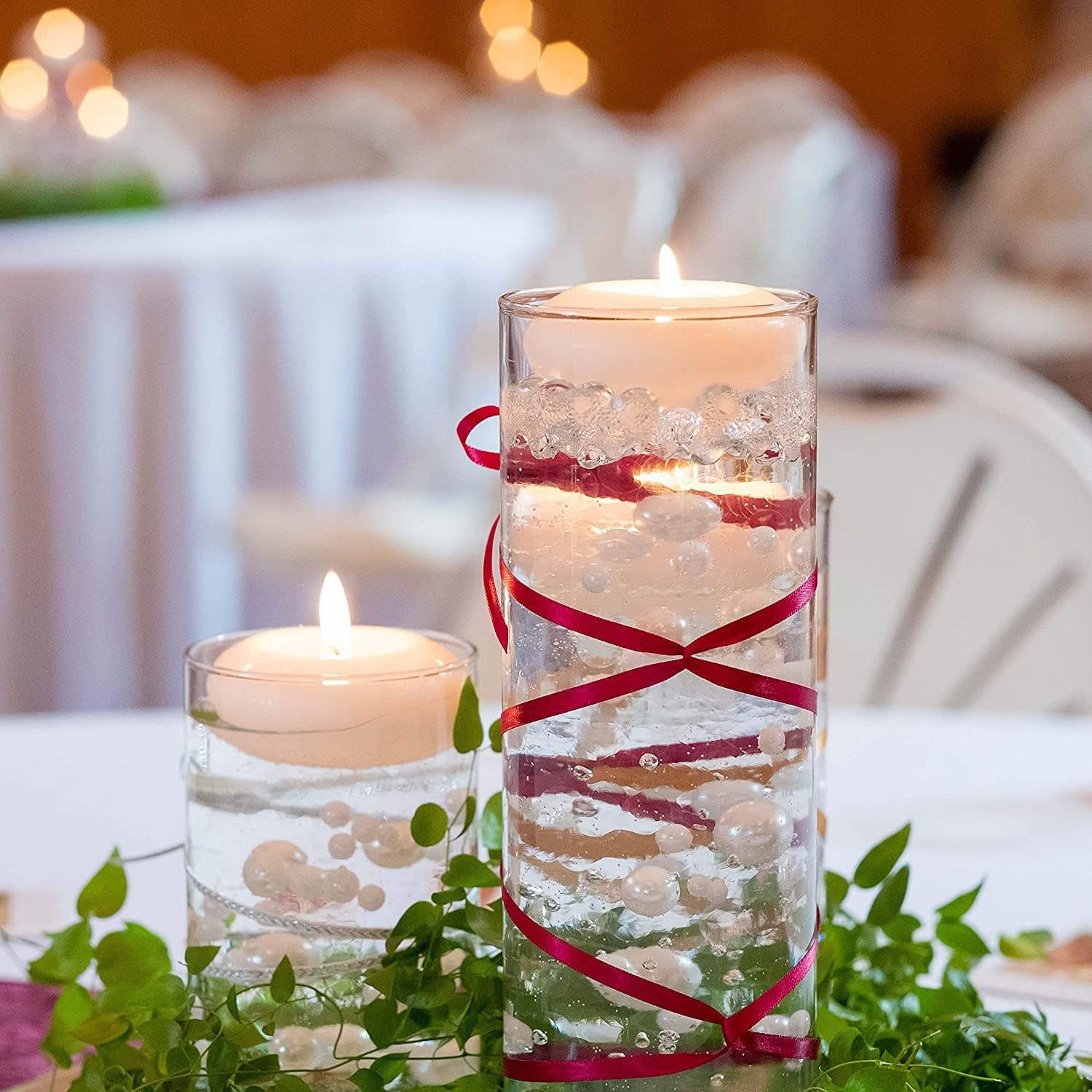 Water Beads With Floating Candles