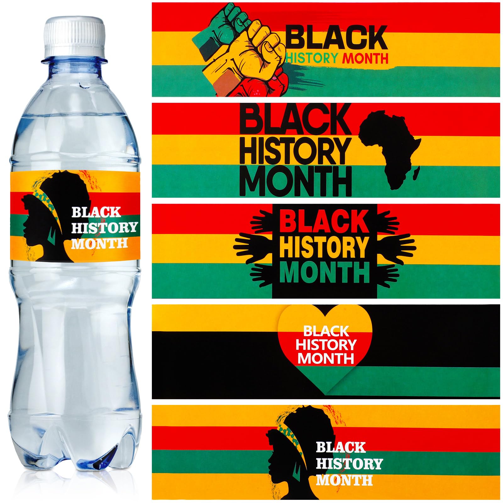 Amazon.com : Menkxi 100 Pcs Black History Month Stickers Decorations ...