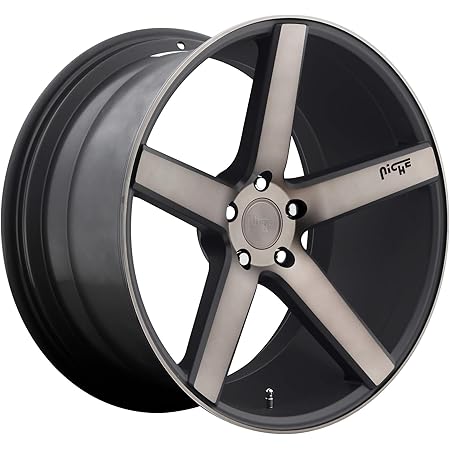 Amazon.com: Niche M134 Milan 20x8.5 5x120 +35mm Black/Machined with ...