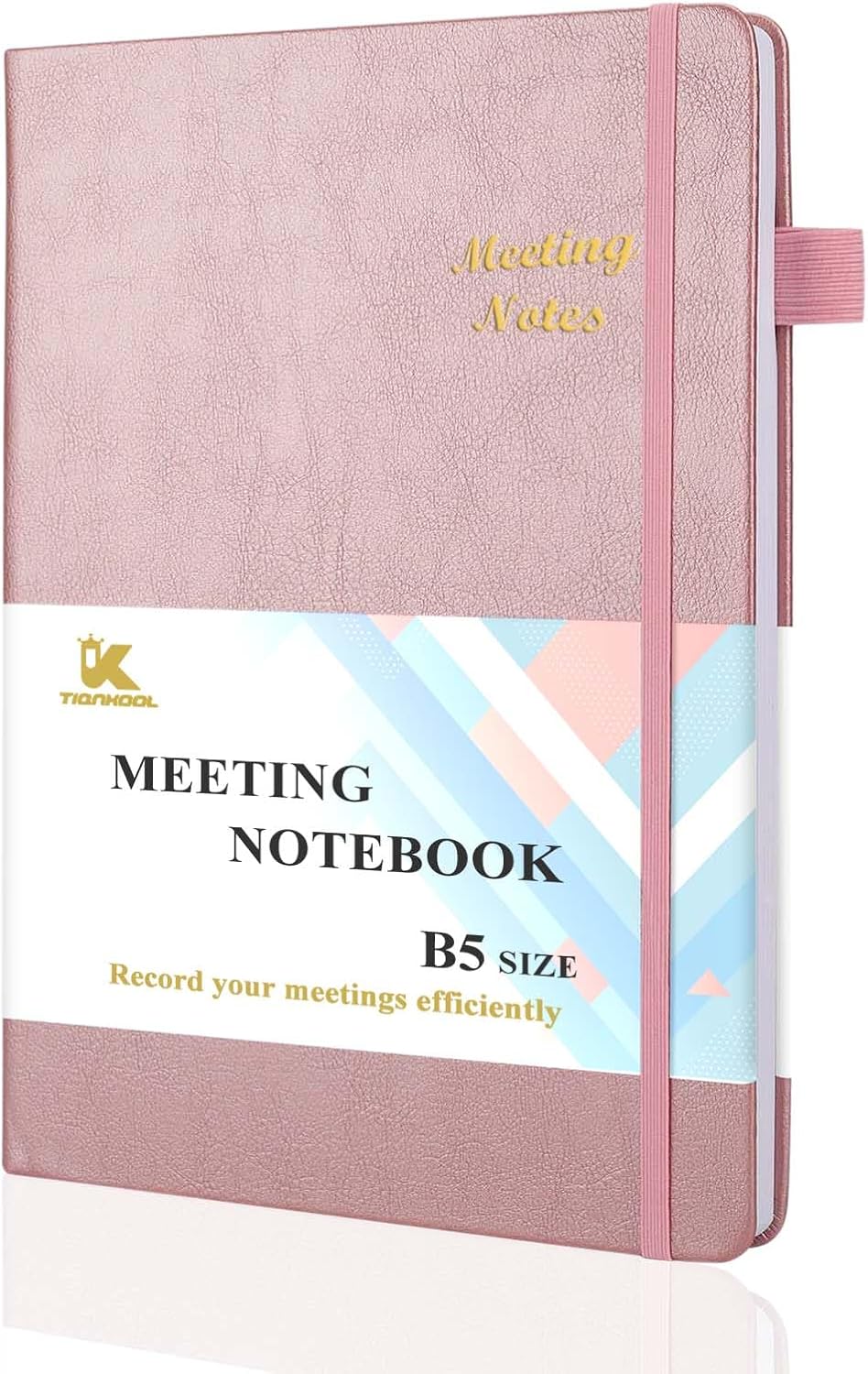 Amazon.com : Tiankool Meeting Notebook for Work - Premium Leatherette ...