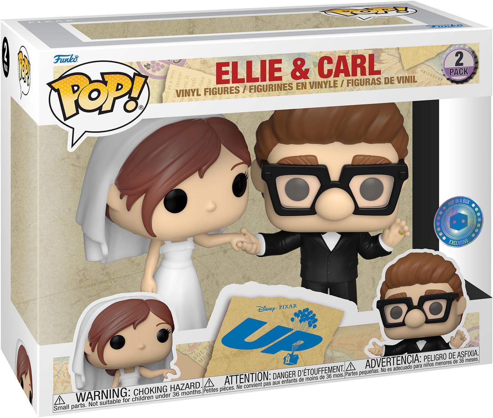 Amazon.com: Funko Pop! Disney - The Top - Carl and Ellie in Their Seats ...