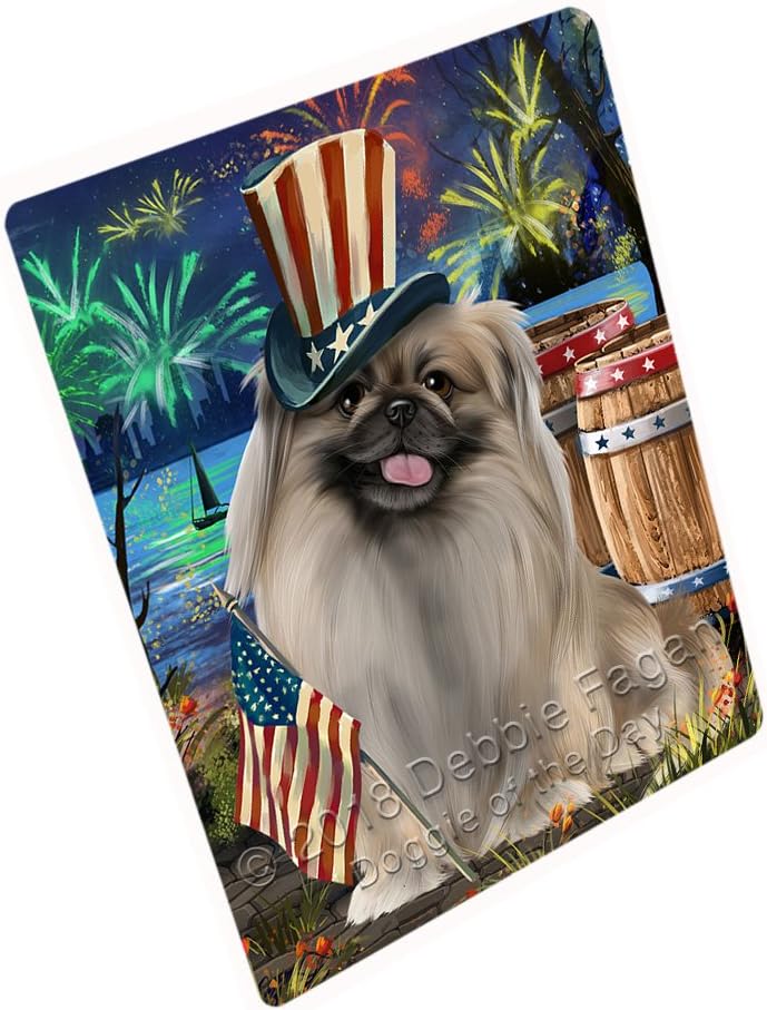 Amazon.com: 4th of July Independence Day Fireworks Pekingese Dog at The ...