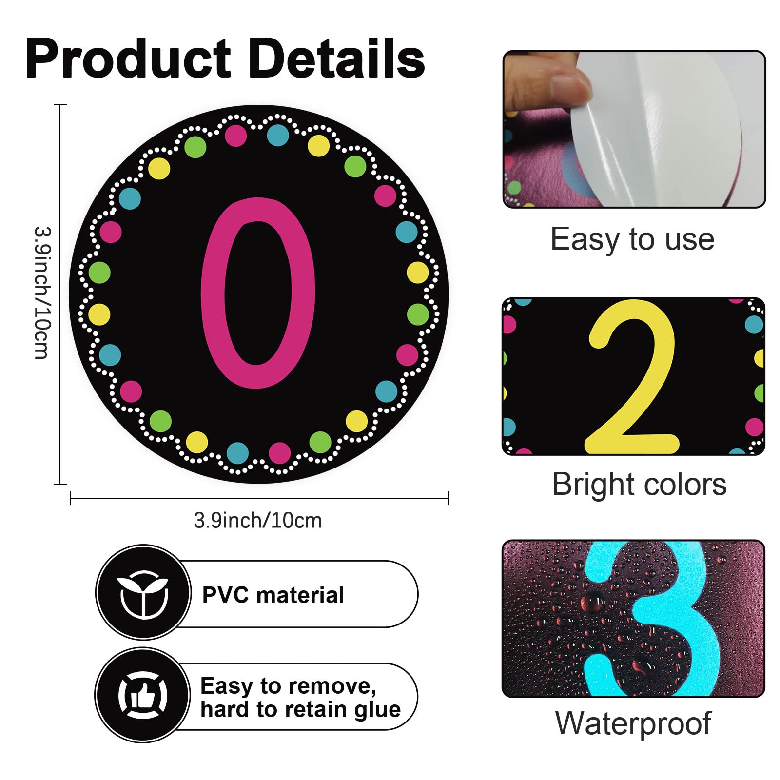 Snapklik.com : 48PCS Chalkboard Numbers Stickers Classroom Decorations ...