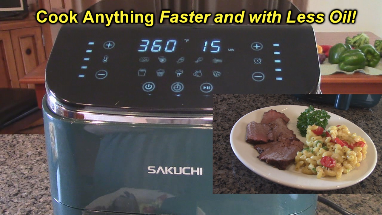 Watch Sakuchi 1500W Air Fryer Oven Large 5.8 Quart 10-in-1 Direct ...