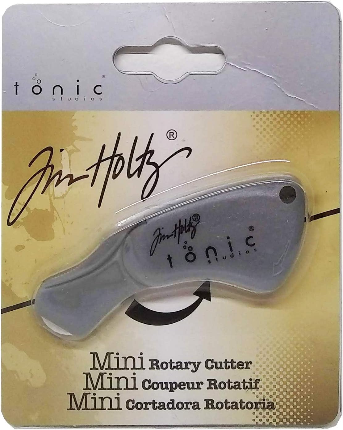 Tonic Studios Tim Holtz Mini Rotary Cutter Tool with Standard Sharp ...