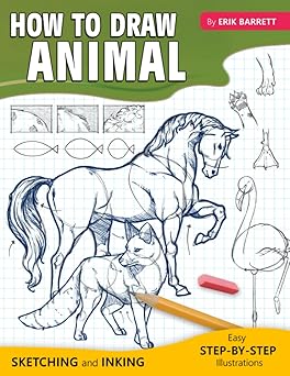 How To Draw Animal: Simple Sketching And Step By Step Inking Lessons to ...