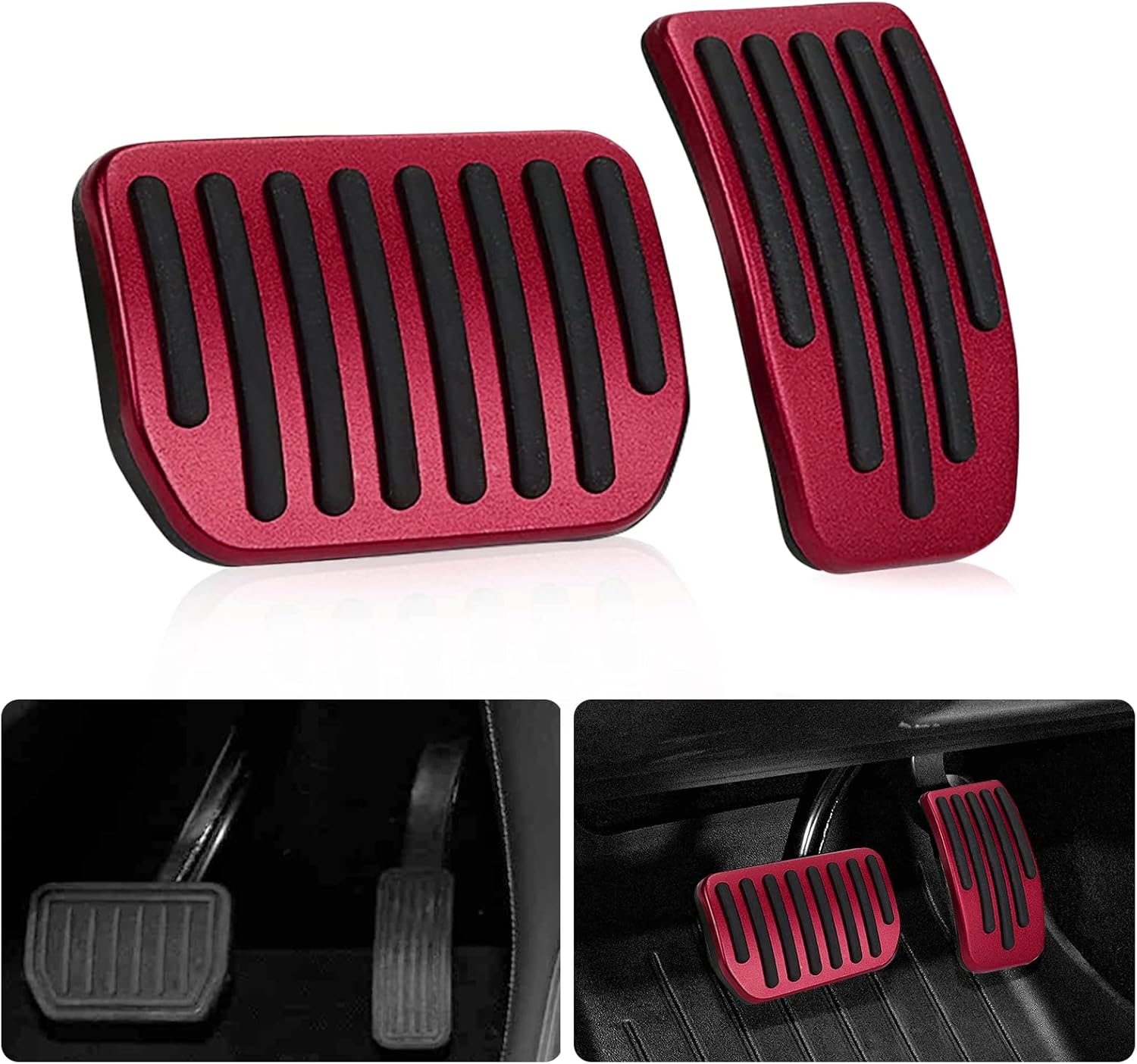 Amazon.com: Kasato Tesla Pedal Pads Cover, Foot Aluminum Foot Pedals ...
