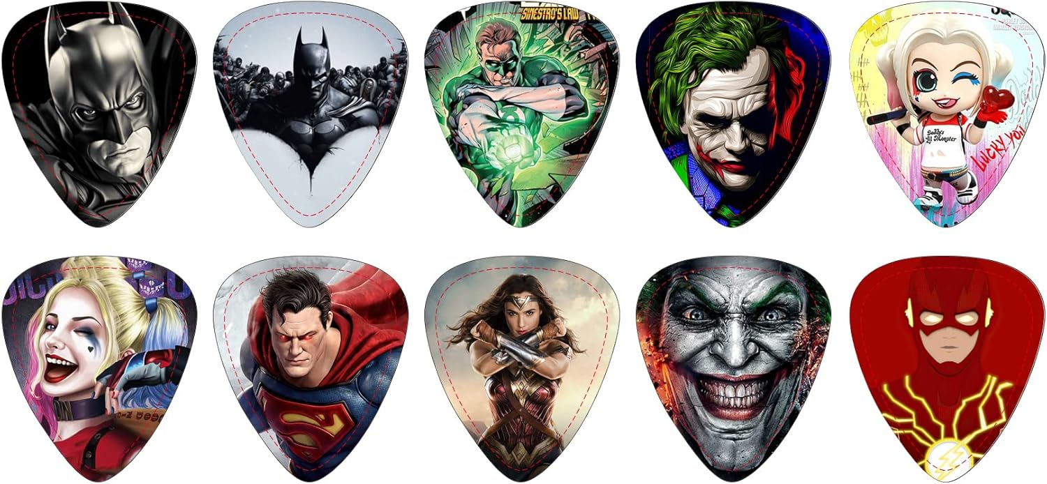 Amazon.com: Best DC Characters Acoustic Guitar Picks, Custom Guitar ...