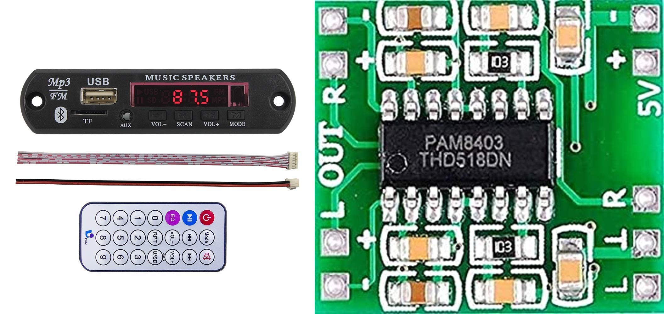 Buy UT PAM8403 3W+3W Dual Channel Mini Digital Stereo Power Amplifier ...