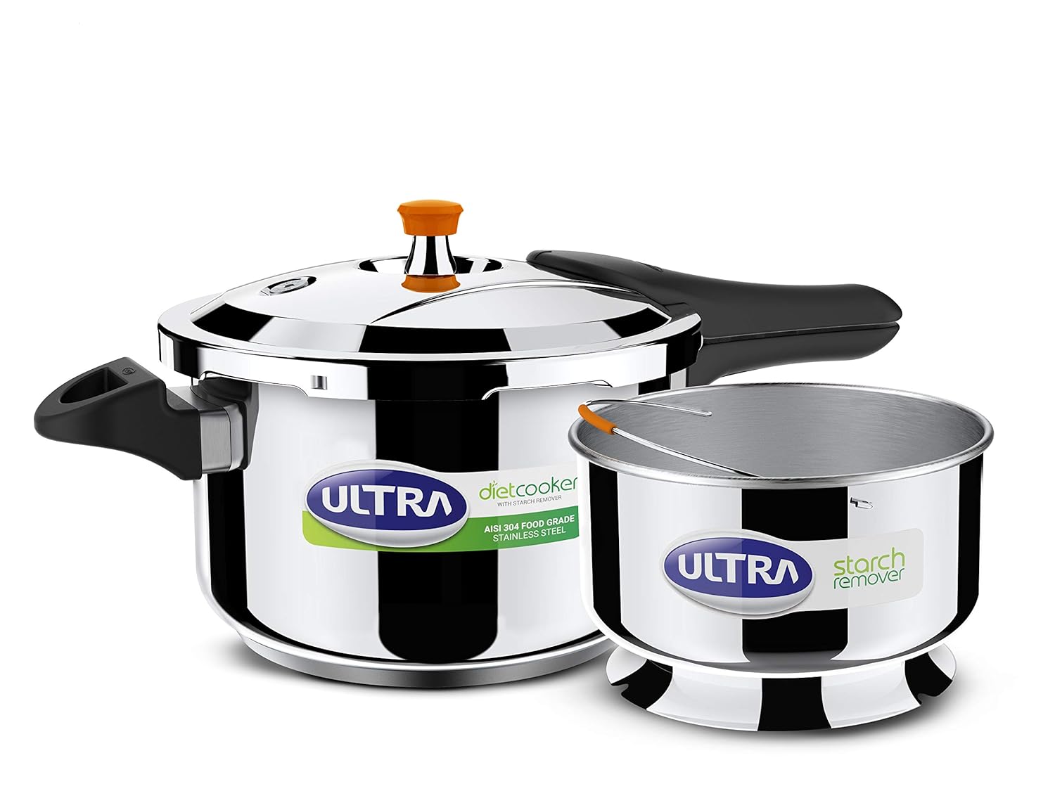 Buy ULTRA Duracook Diet Stainless Steel Outer Lid Pressure Cooker 5.5 ...