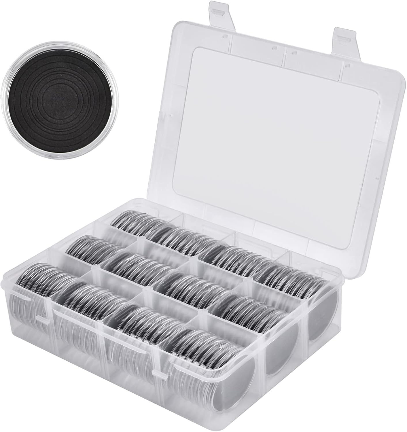 Amazon.com : 84 Pieces 46 mm Coin Capsules, with Foam Gasket and ...