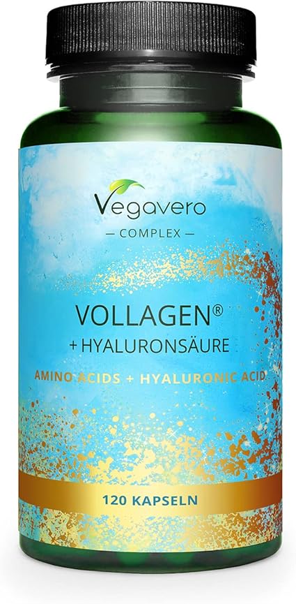 Vegavero Vegan Collagen Complex + Hyaluronic Acid | NO Additives ...