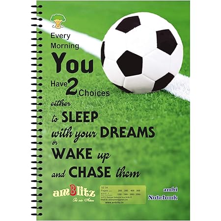 amblitz Unruled Spiral Notebook - A4-300 page - Pack of 2 : Amazon.in ...