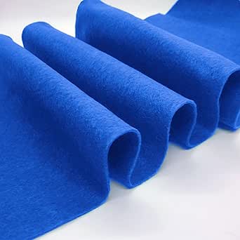 Amazon.com: Royal Blue Felt Fabric - 1.6mm Thickness 36" X 18" Square ...