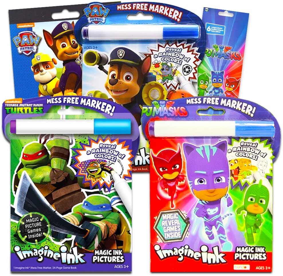 Amazon.com: Disney Magic Ink Coloring Book Set - Bundle of 3 Imagine ...