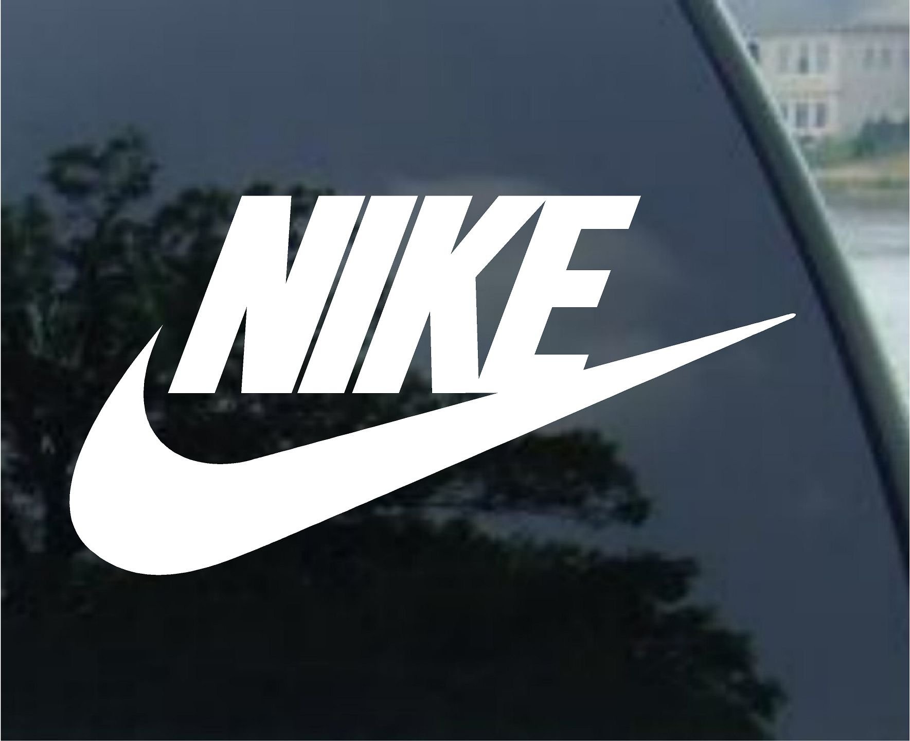 Buy Crawford Graphix Nike Logo - Vinyl Sticker Decal (12" White) Online ...