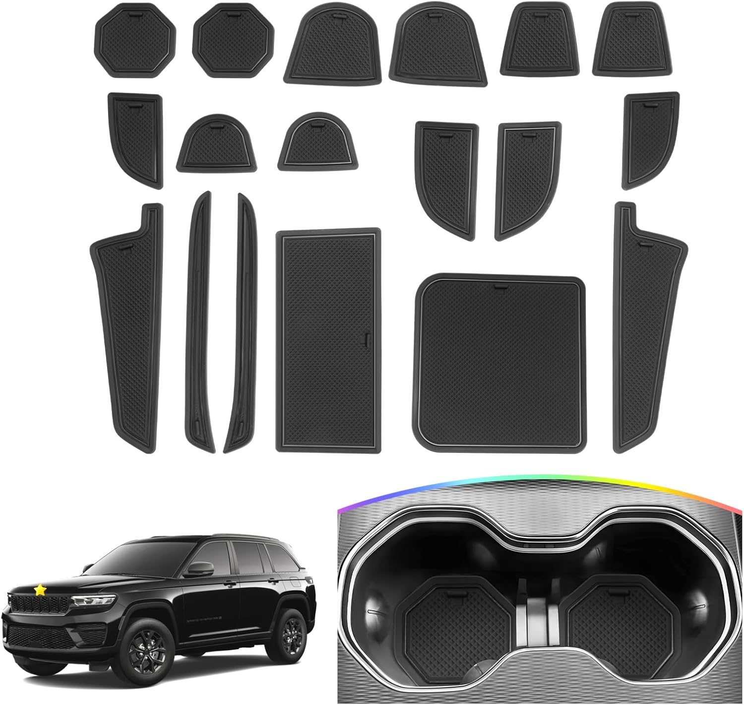 Amazon.com: SKTU Upgrade Door Slot Mat for 2022-2025 Jeep Grand ...