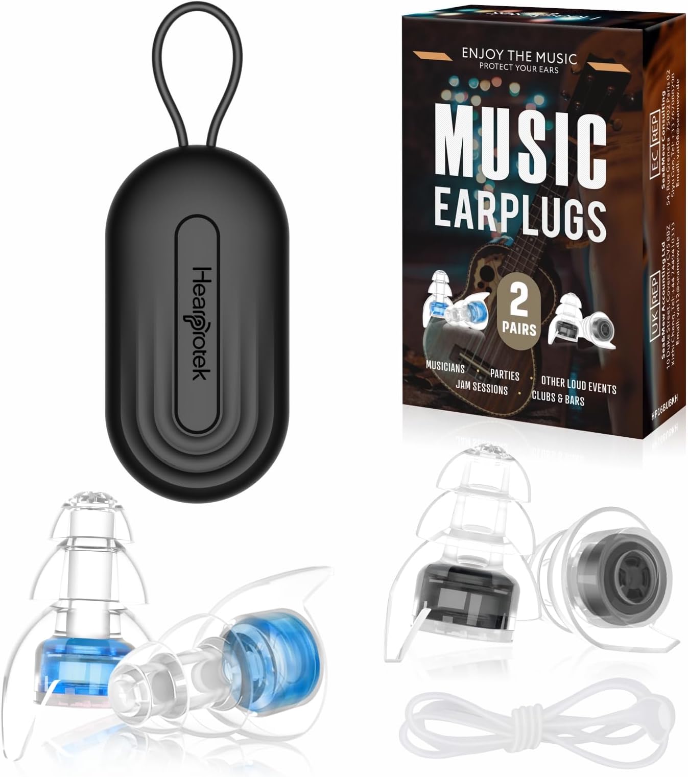 Amazon.com: Earplugs for Concert,2 Pairs Silicone Earplugs for Concert ...