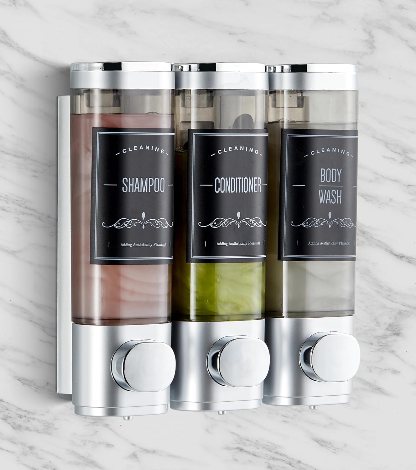 Amazon.com: Realunisence Shampoo Conditioner Body Wash Dispenser Shower ...