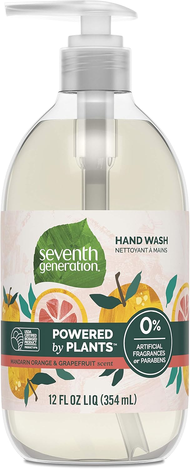 Amazon.com: Seventh Generation Hand Wash, Mandarin Orange & Grapefruit ...