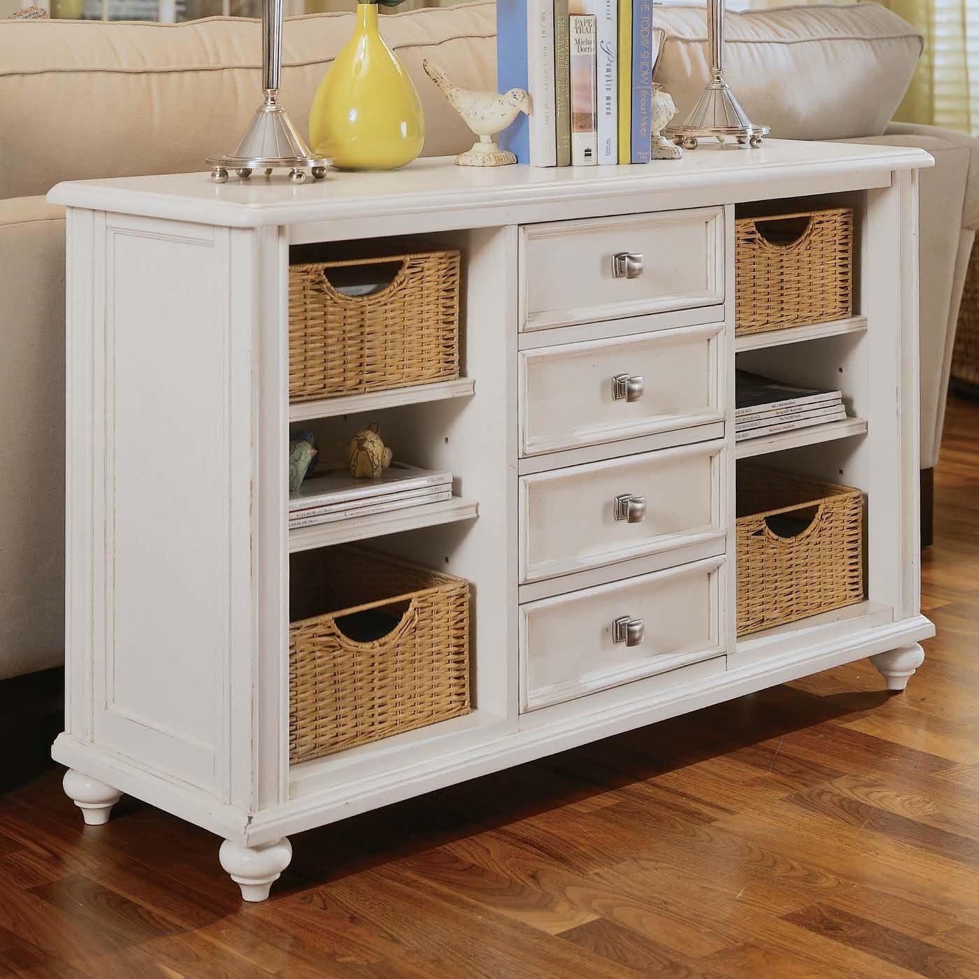 Amazon.com: American Drew Camden Console Table in Buttermilk Finish ...