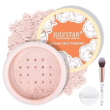 Amazon.com : FREEORR Pink Setting Loose Face Powder, Oil Control ...