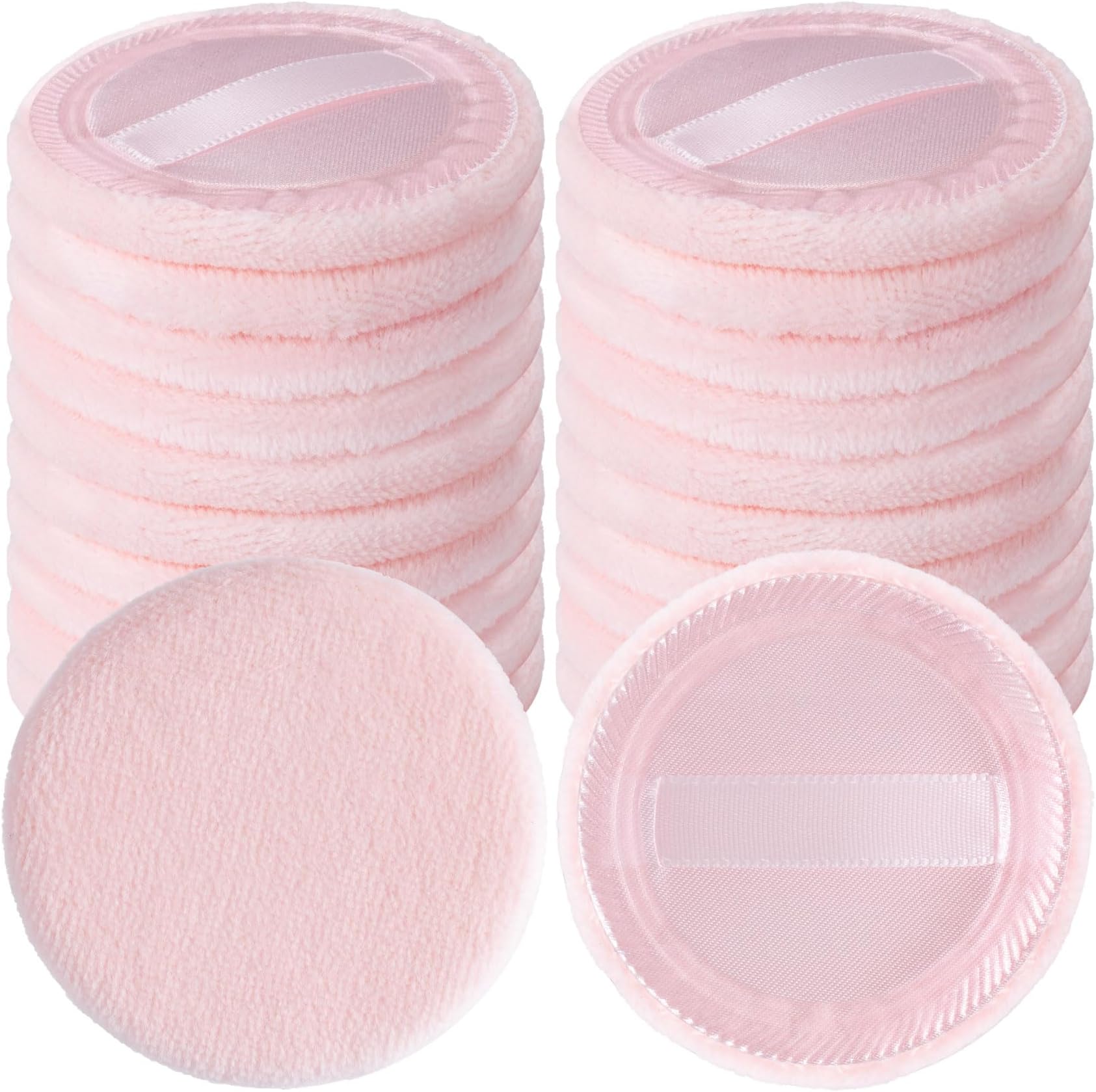 Amazon.com: 10pcs Powder Puff Cotton Cosmetic Powder Makeup Puffs Pads ...