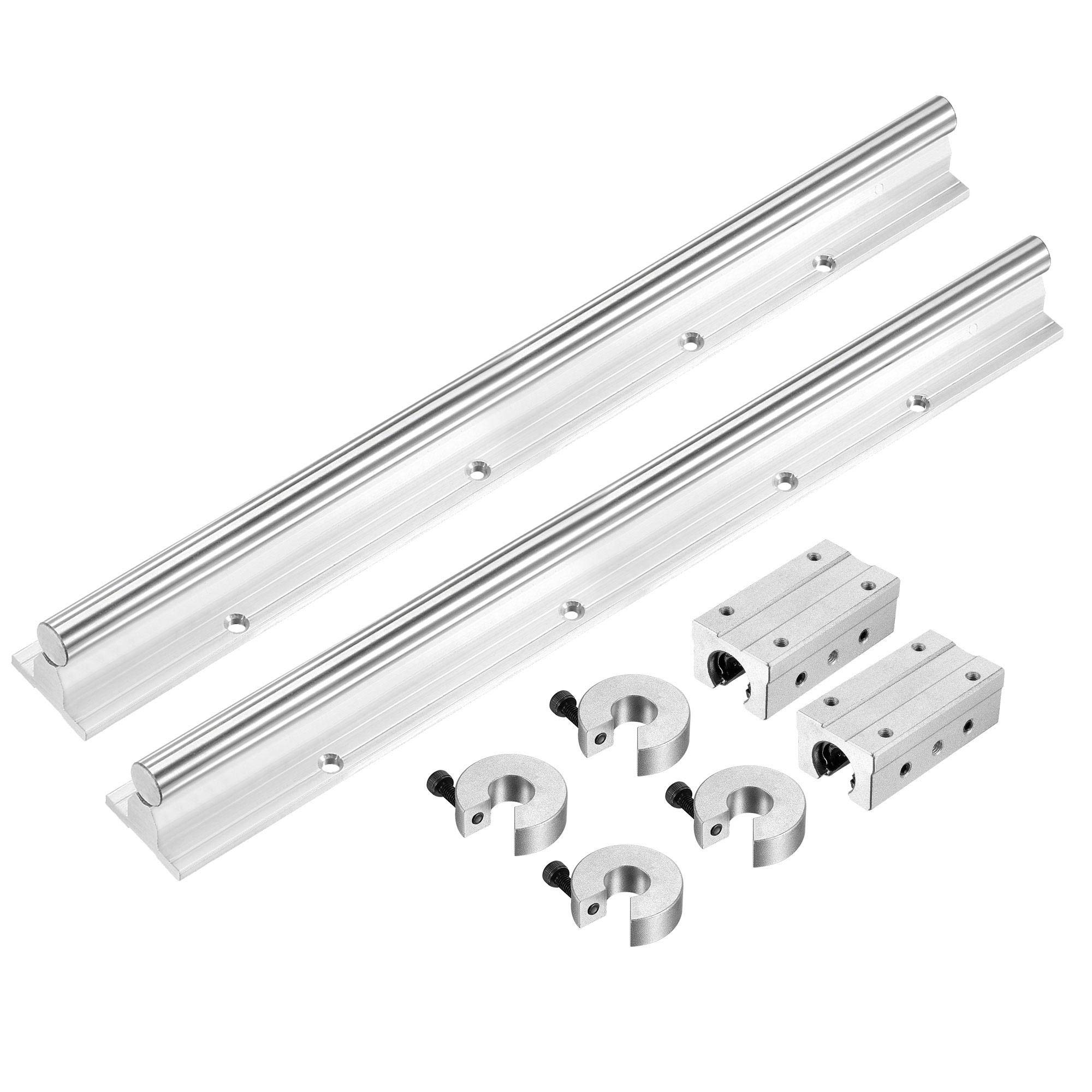 Buy sourcing Linear Rail Bearings Kit 12mm x 400mm Linear Guide Rails ...