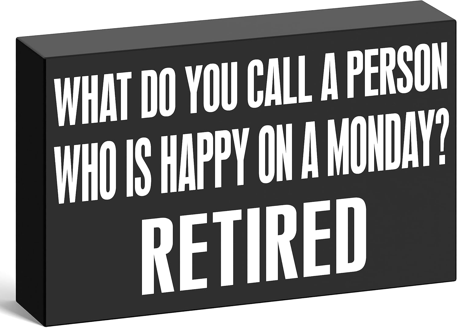 Amazon.com: Barnyard Designs 'Retired' Box Sign - 5x3 Inch Funny Desk ...