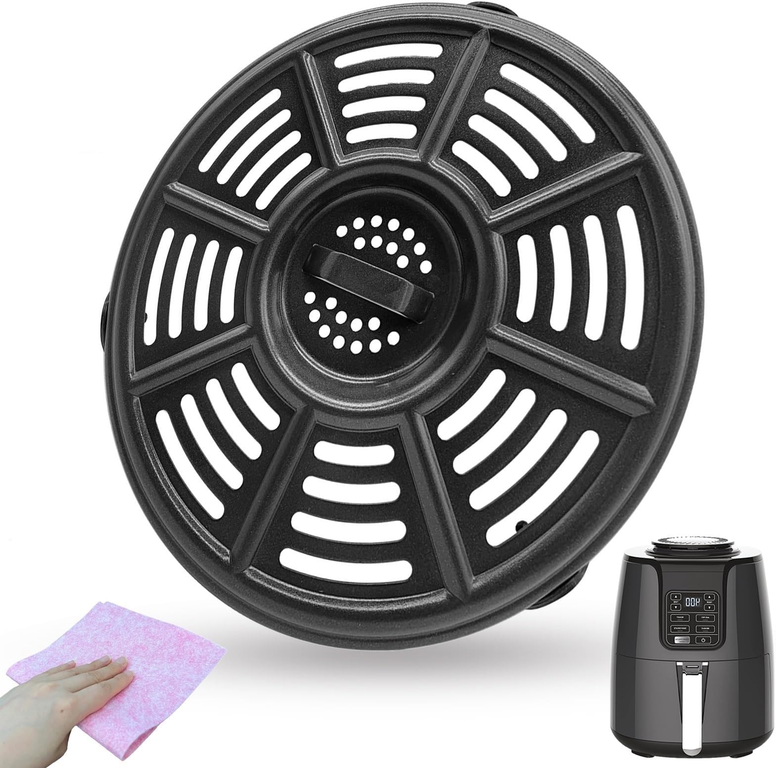 Amazon.com: QLRGNE 5.5QT Air Fryer Crisping Plate for Ninja AF161 Max ...