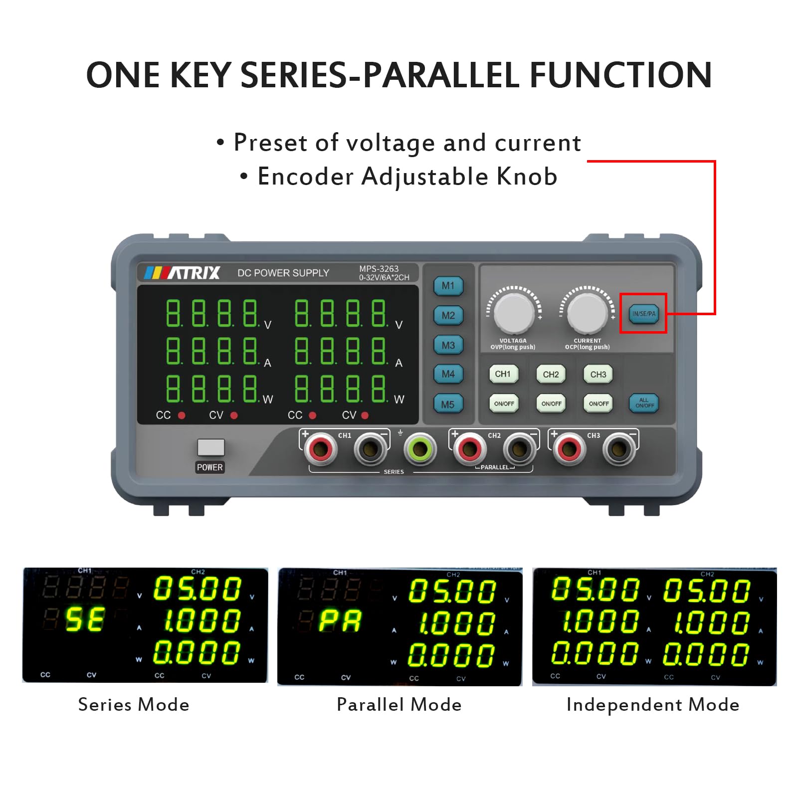 Sfx Power Supply MATRIX DC Power Supply Variable 32V 6A, Adjustable ...