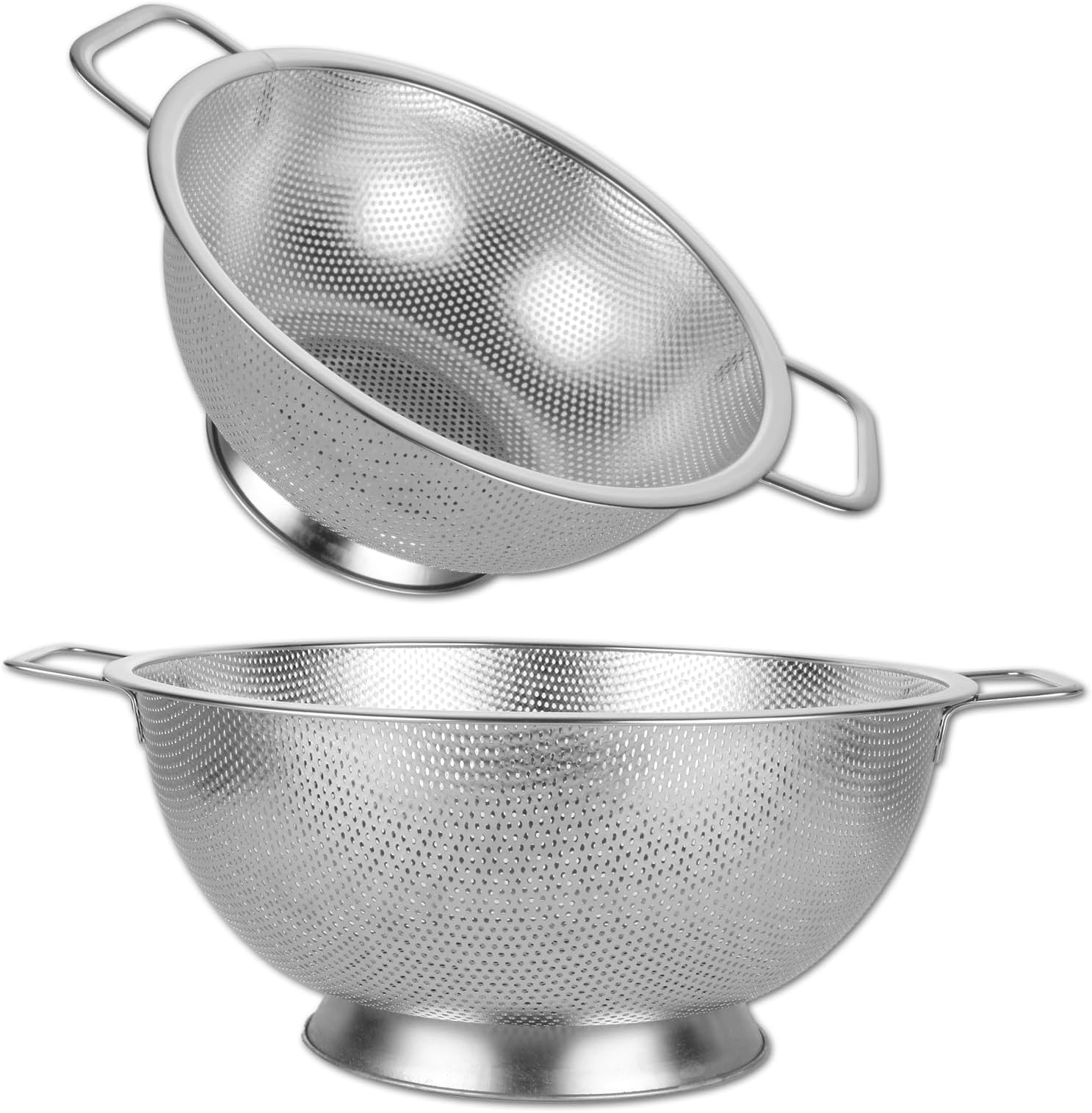 Amazon.com: U.S. Kitchen Supply - 3 Piece Colander Set - Stainless ...