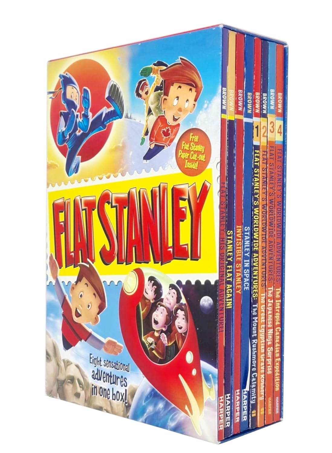 The Flat Stanley Adventure Collection 8 Books Set (His Original ...