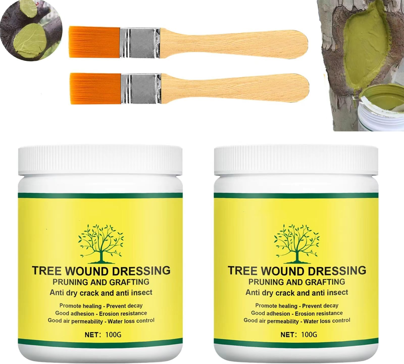 Amazon.com: MQSHUHENMY Tree Wound Sealer, Tree Wound Pruning Sealer ...
